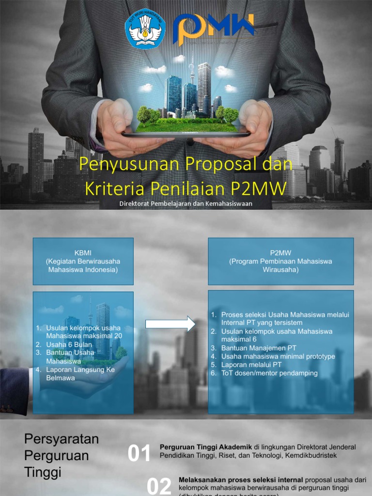 Sosialisasi P2MW-Penyusunan Proposal Dan Kriteria Penilaian P2MW | PDF