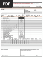 Weekly Generator Test Log Sheet | PDF | Electric Generator | Switch