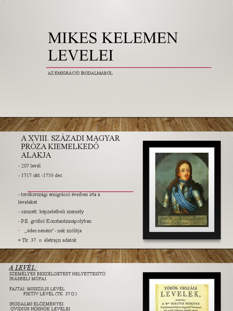 Mikes Kelemen Levelei | PDF
