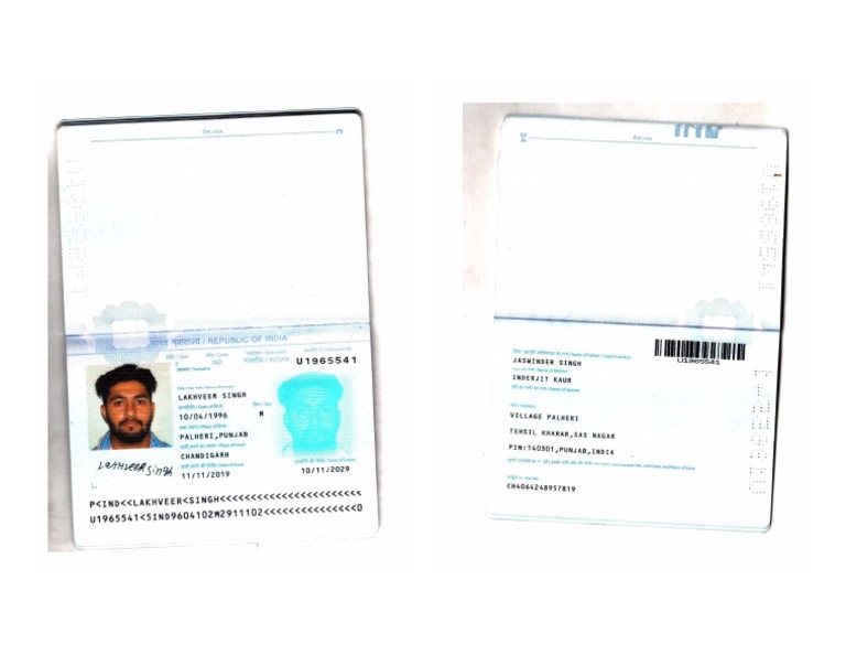 Lakhvir Singh Passport | PDF