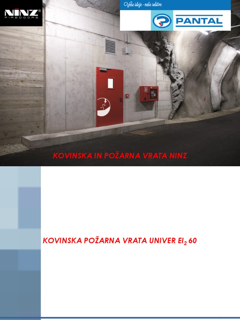 Pantal Kovinska Pozarna Vrata Proget Ei2 60 3640 | PDF