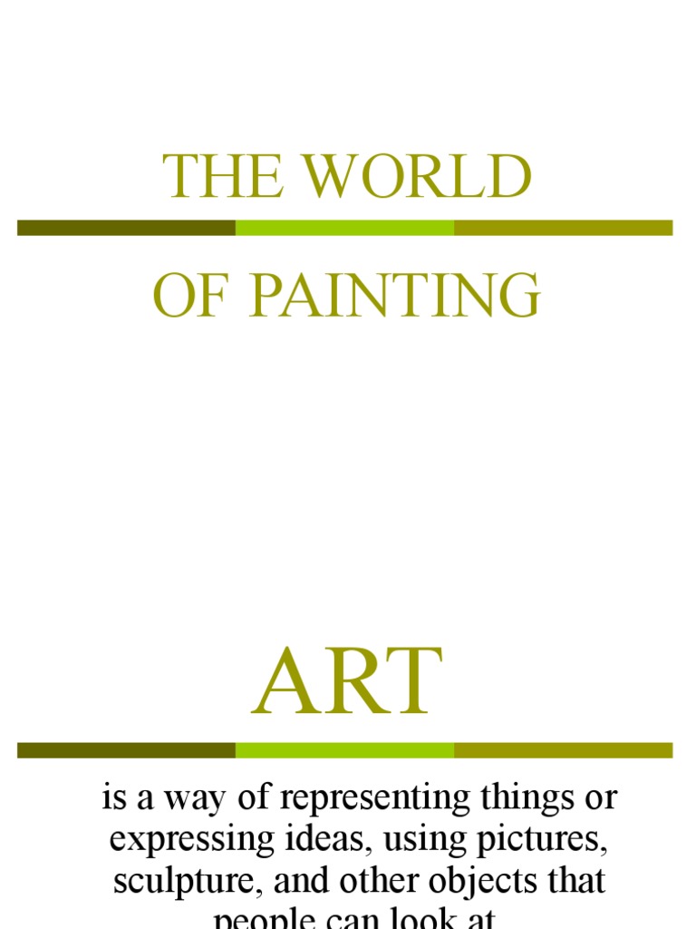 The World of Painting | PDF