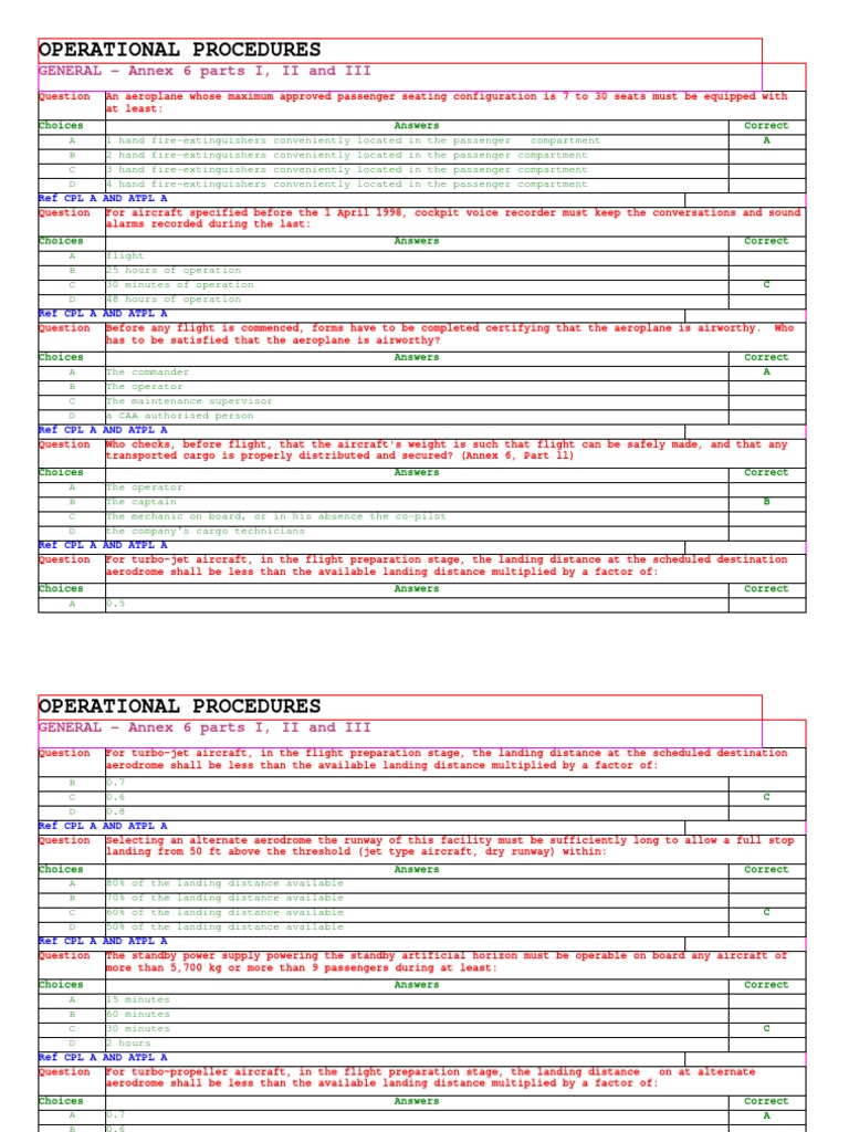 Operational Procedures (32Q) | PDF | Transport | Aircraft
