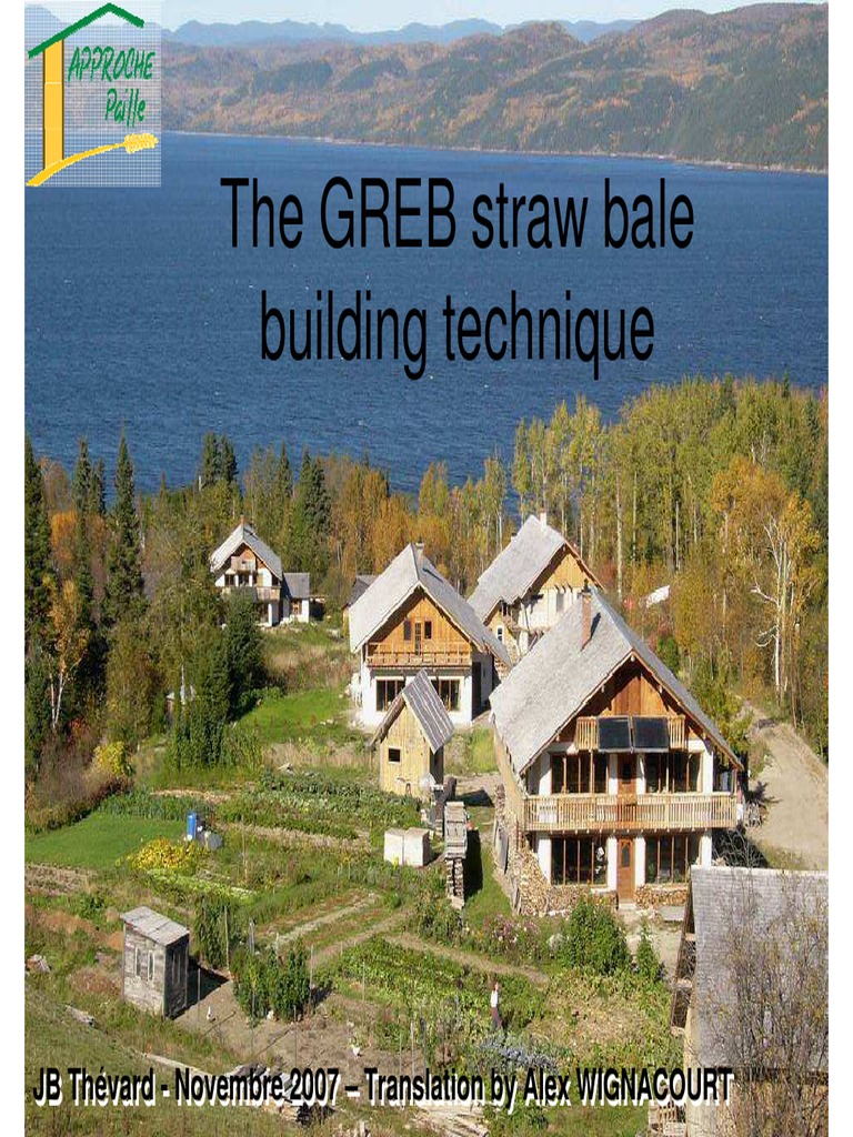 Straw Bale Building Greb Technique | PDF | Framing (Construction ...