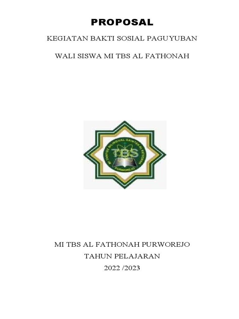 Proposal Baksos 2022 | PDF