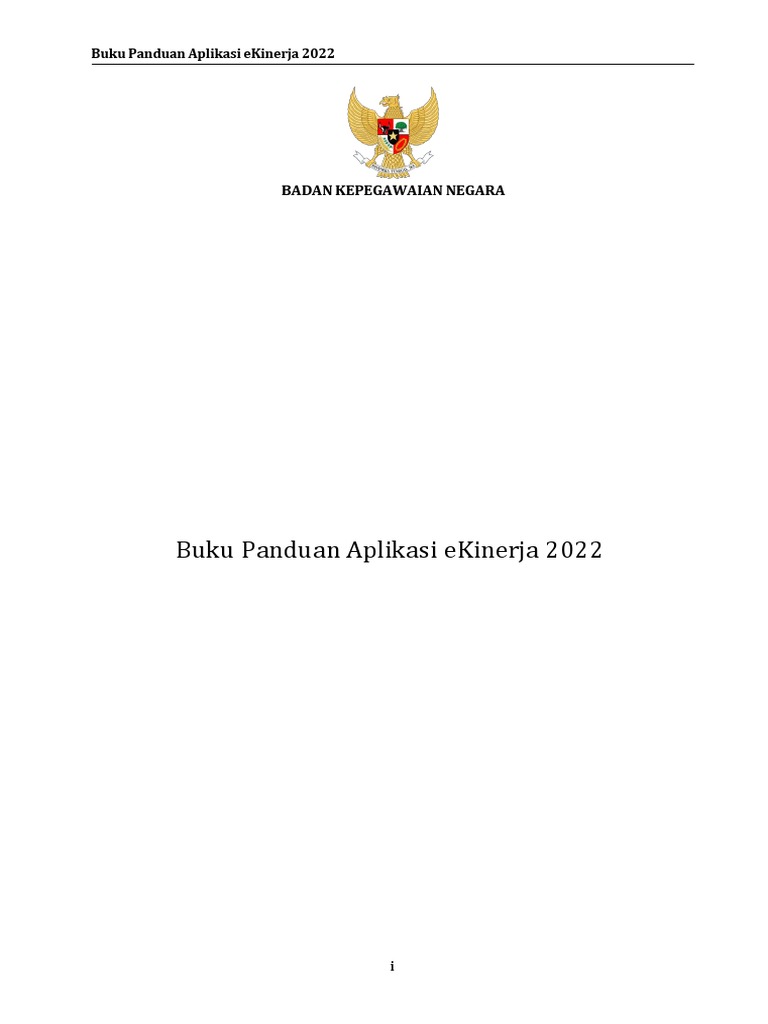 Buku Petunjuk Kinerja V.17012023 | PDF