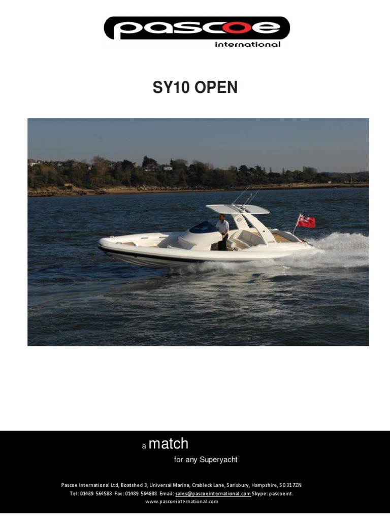 SY10 Open | PDF | Hull (Watercraft) | Deck (Ship)