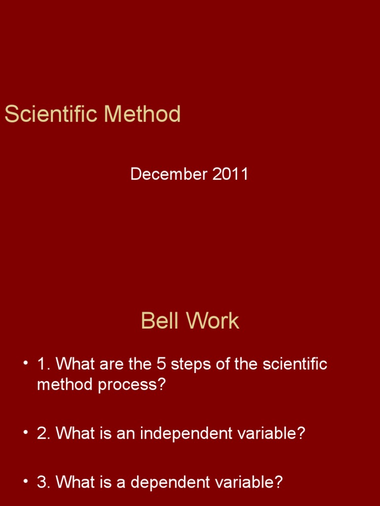 The Scientific Method | PDF | Scientific Method | Experiment