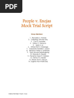 Mock-Trial-Script For Homicide | PDF | Plea | Plea Bargain