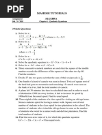 XII Differential Equations Assignment | PDF