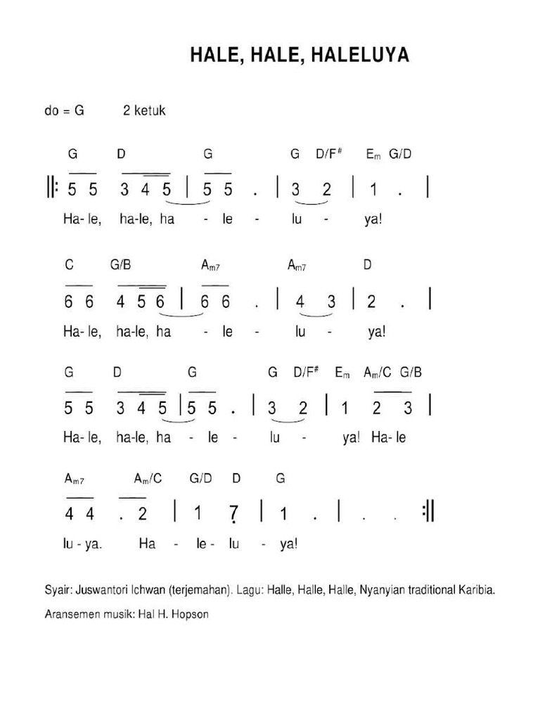 Hale Hale Haleluya | PDF