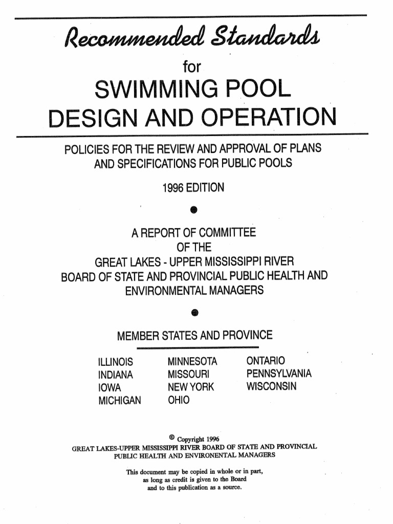 1996 Swimming Pool Design | PDF | Filtration | Pump