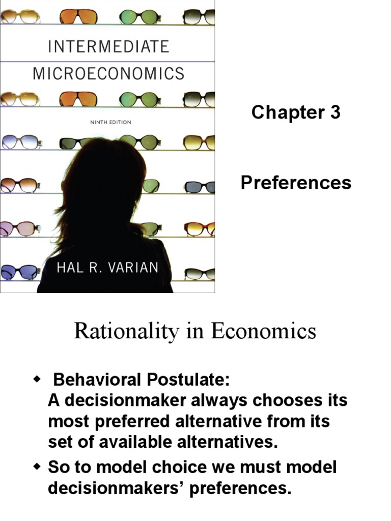 Varian9e LecturePPTs Ch03 | PDF | Microeconomics | Economics