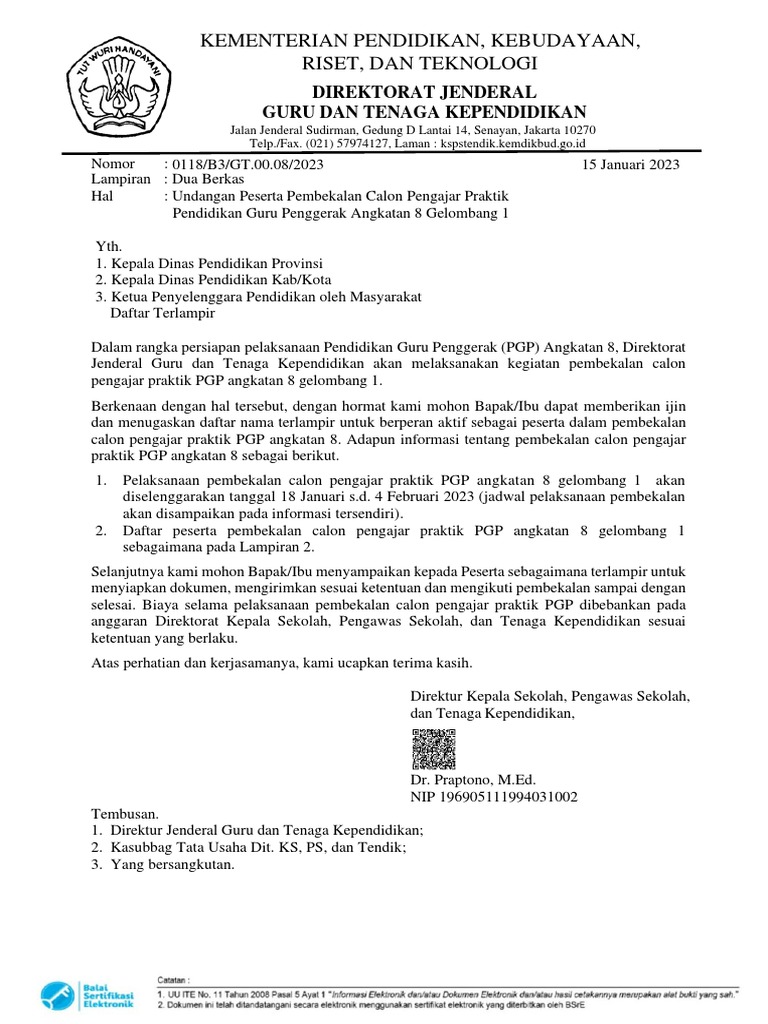 Pembekalan CPP A8 Gel1 Peserta | PDF