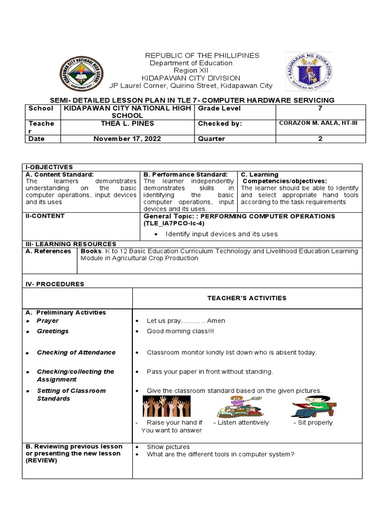 LP-TLE-7-2Q-computer Servce System-Performing Computer Operation | PDF | Computer Data Storage ...
