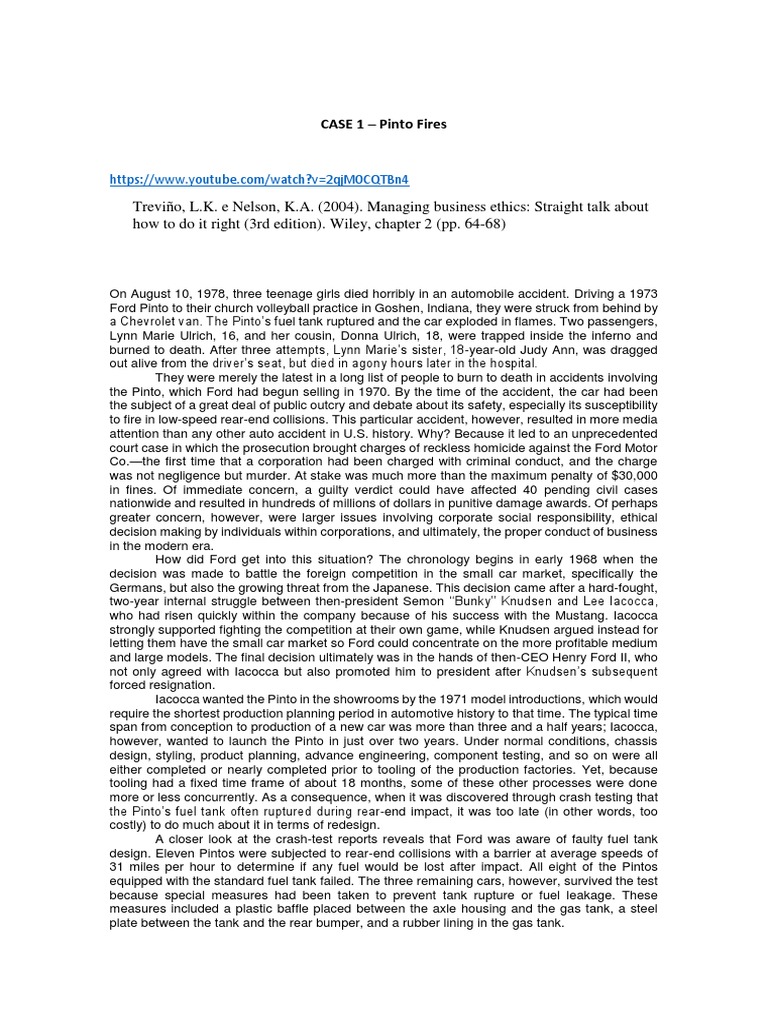 Case 1 | PDF | Motor Vehicle | Automotive Industry