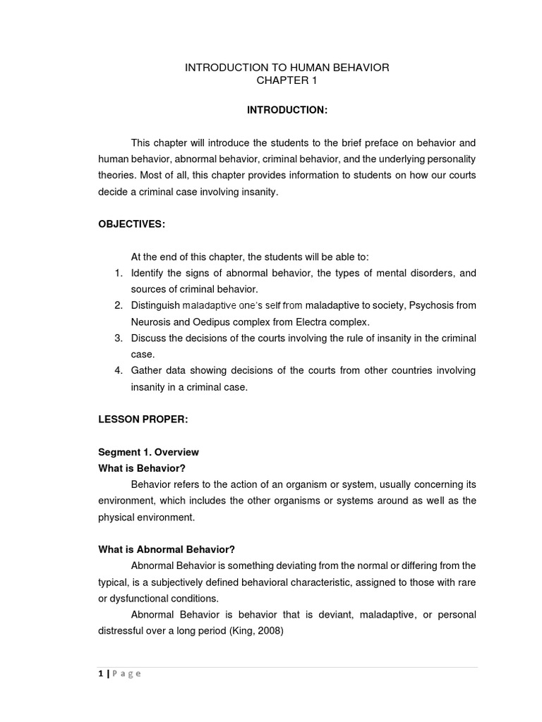 Hand Outs in Human Behavior and Victimology 3 | PDF | Major Depressive ...