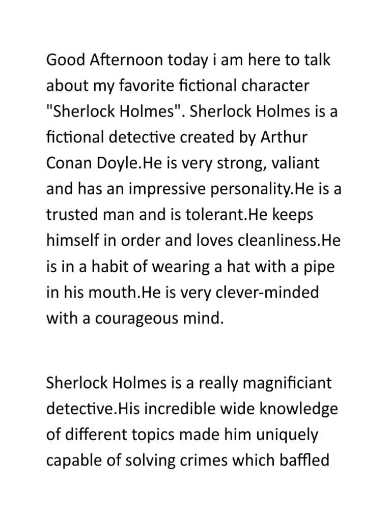 Speech Sherlock | PDF