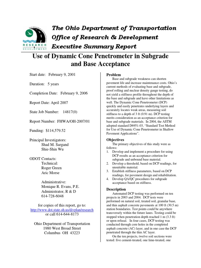 Dot 39671 DS1 | PDF | Road Surface | Soil