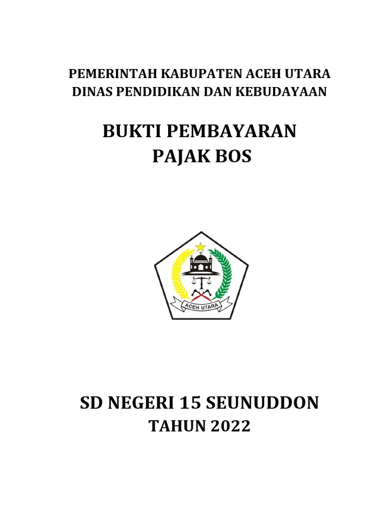 Sampul Bukti Pembayaran Pajak Bos SDN 15 Seunuddon | PDF