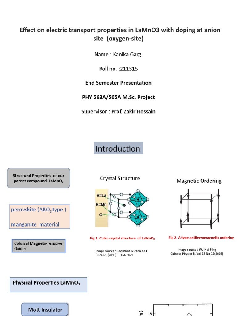 End Sem Presentation | Download Free PDF | Solid State Chemistry | Chemical Product Engineering