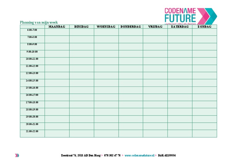 Invulbare Planning Portfolio Opdracht 3b | PDF