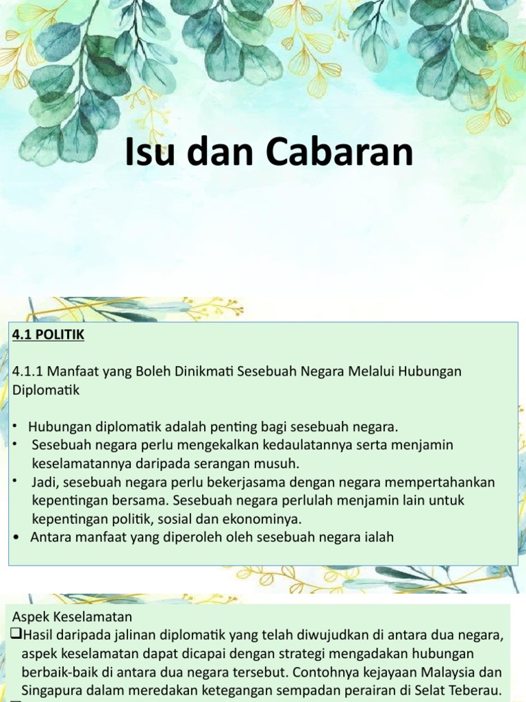 Isu Dan Cabaran | PDF