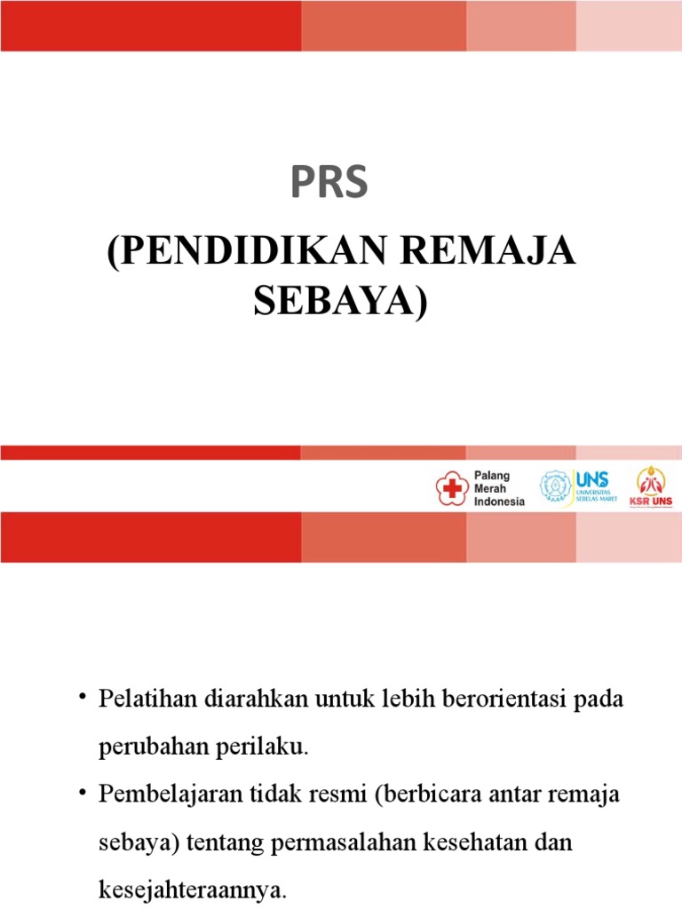 PRS (Pendidikan Remaja Sebaya) | PDF
