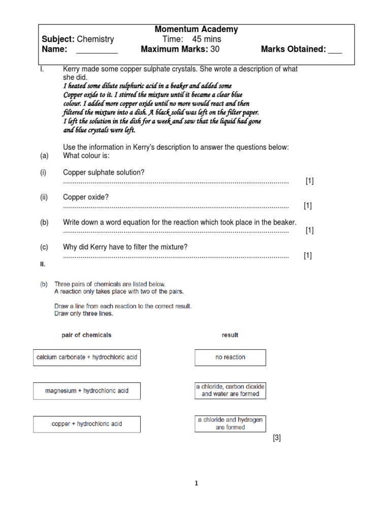 8TH Online Preparing Common Salts | PDF | Acid | Salt (Chemistry)