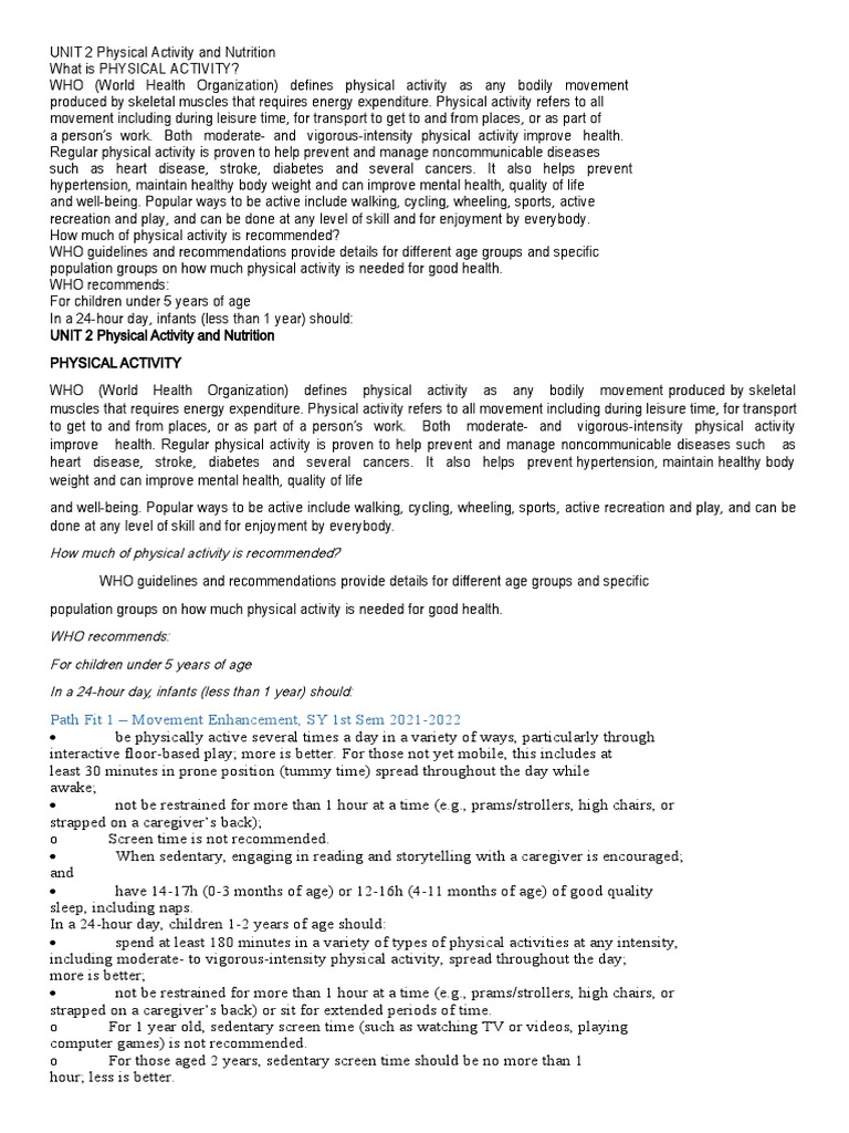 Module 2 Pathfit Pdf Respiratory Tract Human Body