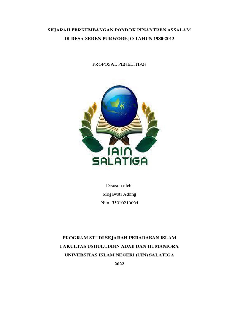 Sejarah Pondok Pesantren Assalam 1980-2013 | PDF