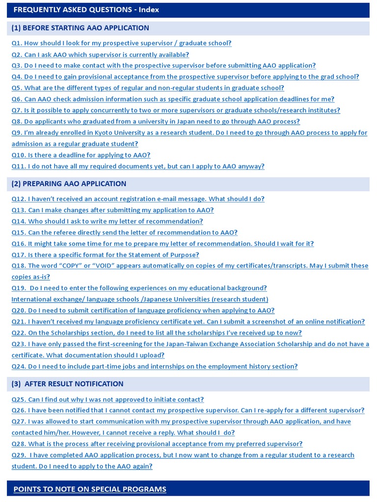 Frequently Asked Questions About the Application Authorization for ...