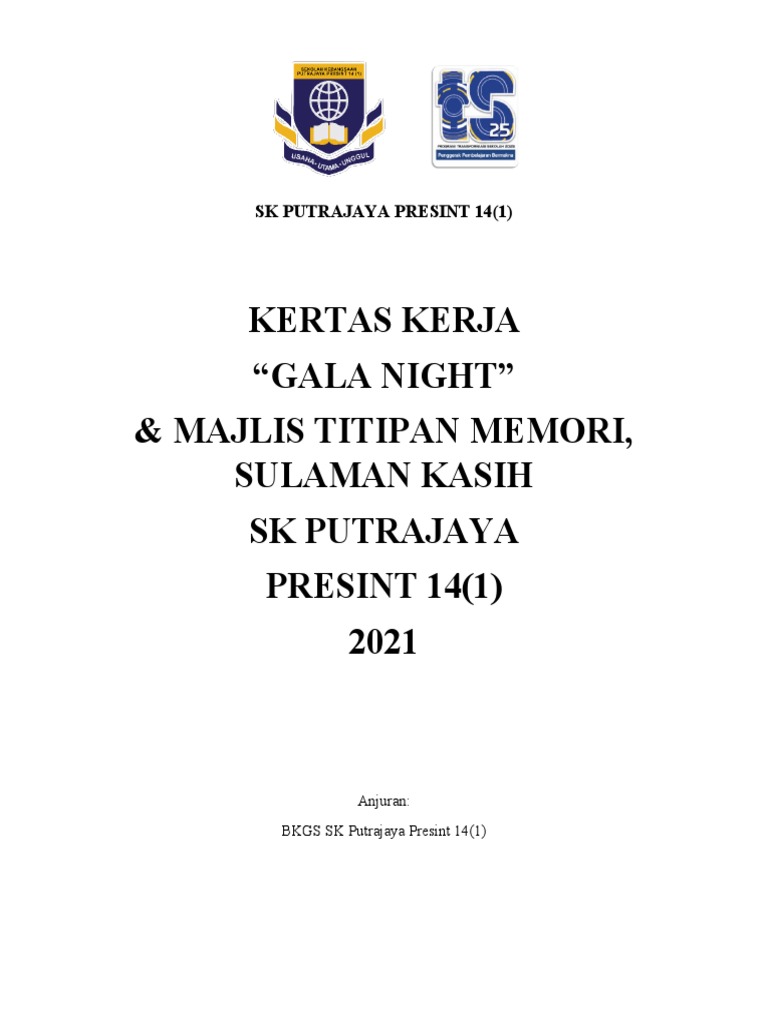 Kertas Kerja Malam Gala SKPP 14(1) | PDF