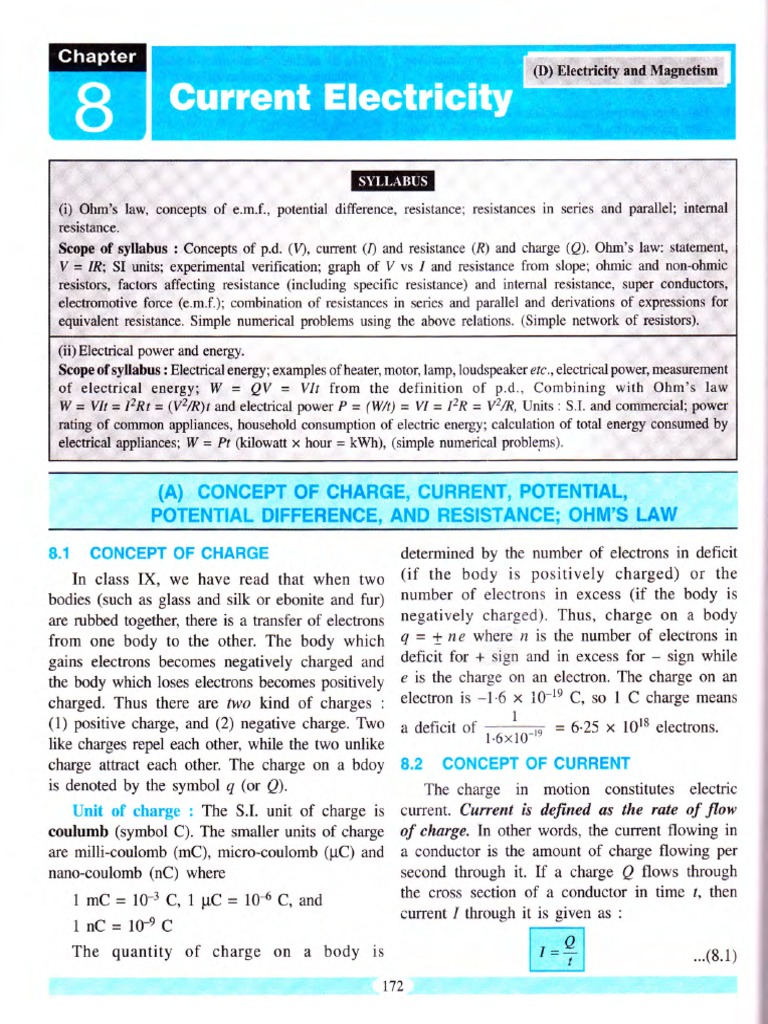 Electricity Pdf – Module 2: Fundamentals of Electricity – NNKHC