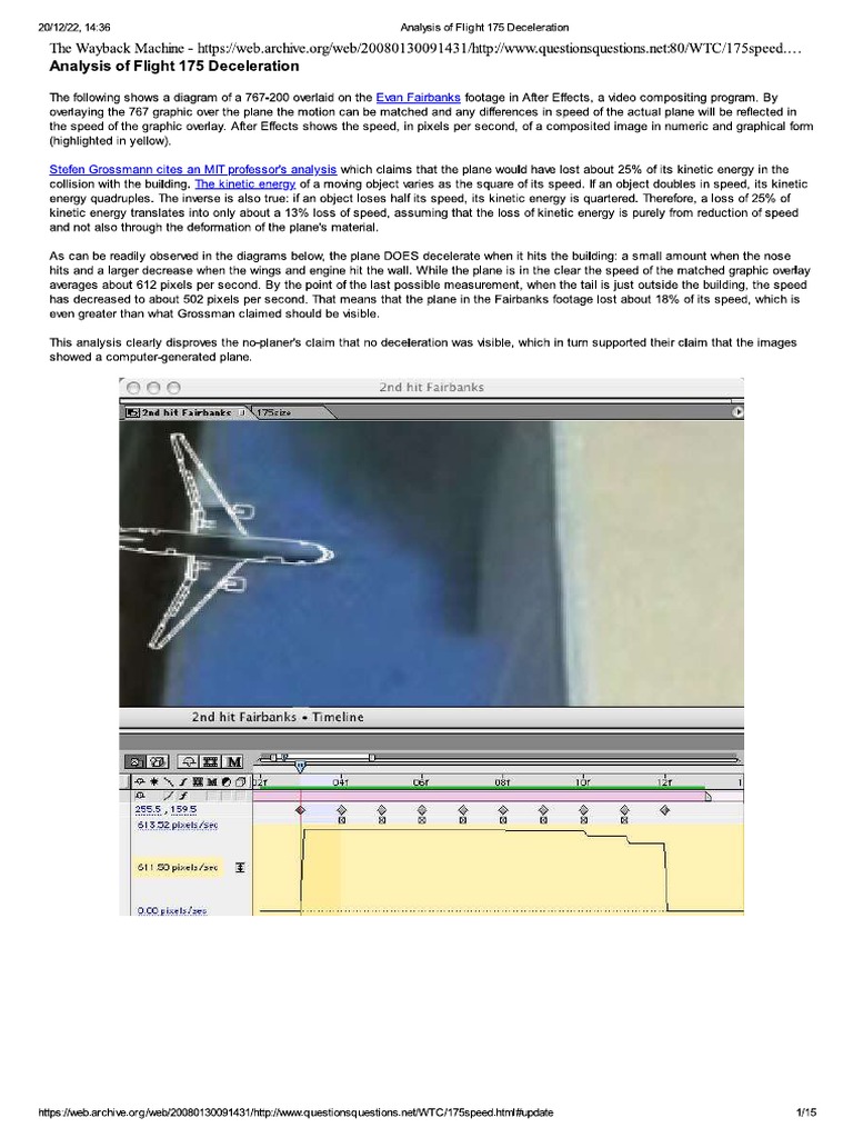 Analysis of Flight 175 Deceleration | PDF