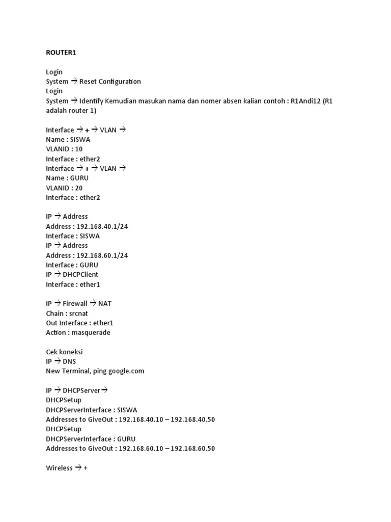 CONFIG ROUTER-Soal-LSP | PDF