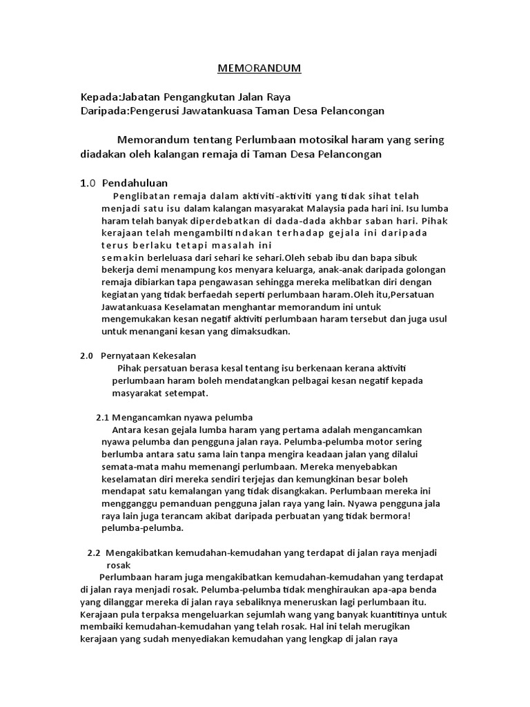 Memorandum Pdf
