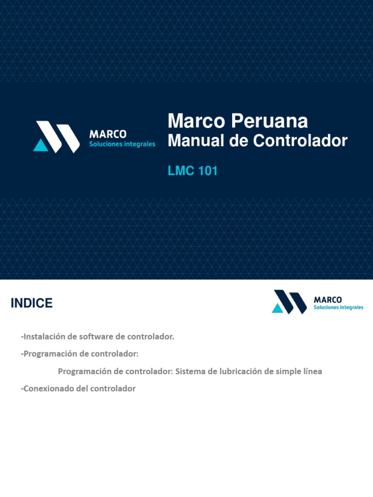 Manual de instalación y programación del controlador LMC 101 para sistema de lubricación de ...