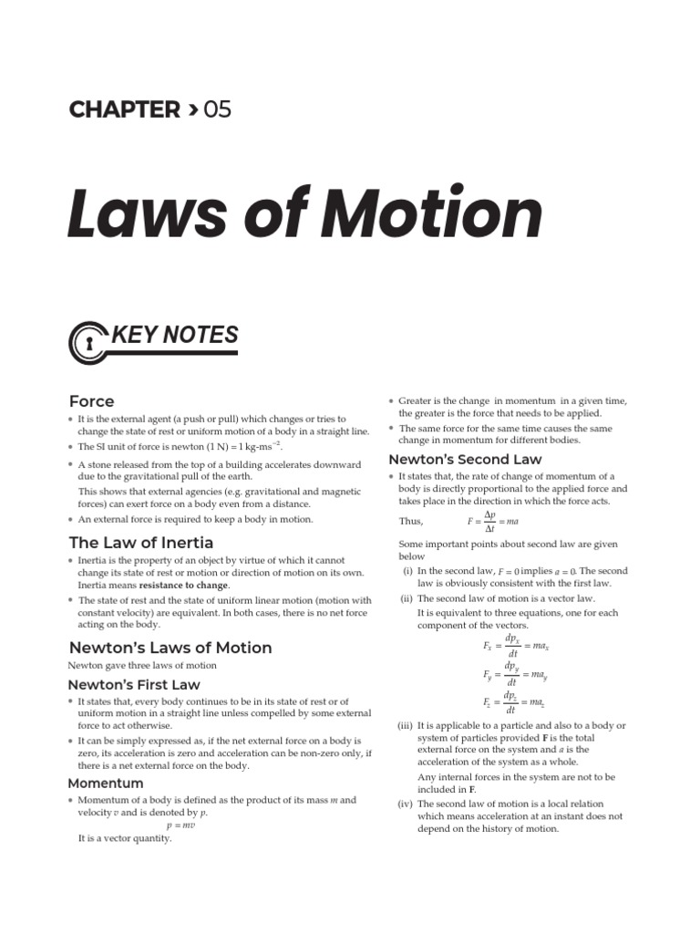 Laws of Motion | PDF | Force | Newton's Laws Of Motion