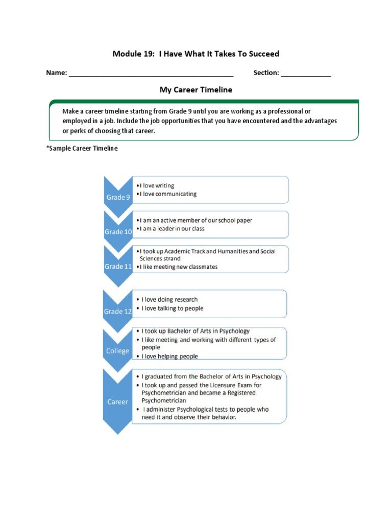 My Career Timeline | PDF