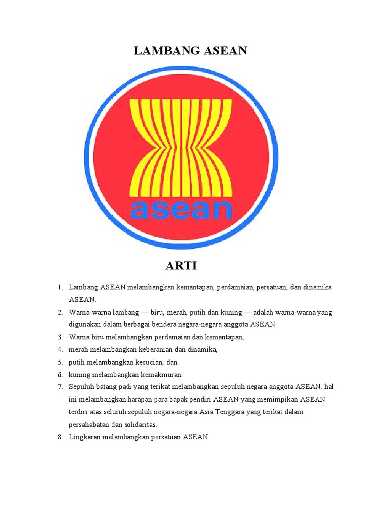 Arti dan Makna Lambang ASEAN | PDF | Perjalanan