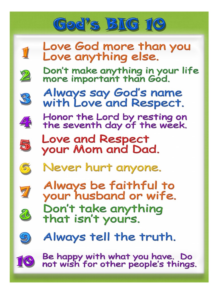 God's Big 10 | PDF