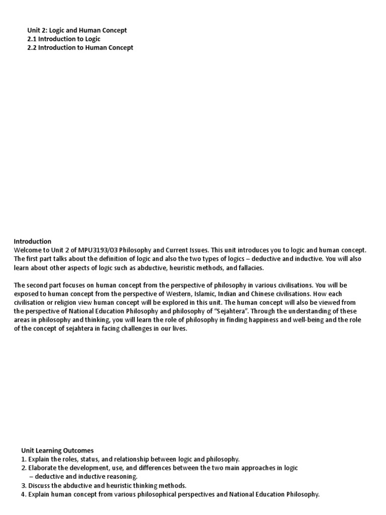 Unit 2 | PDF | Argument | Deductive Reasoning