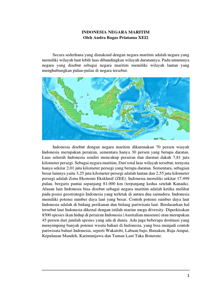 Indonesia Negara Maritim | PDF