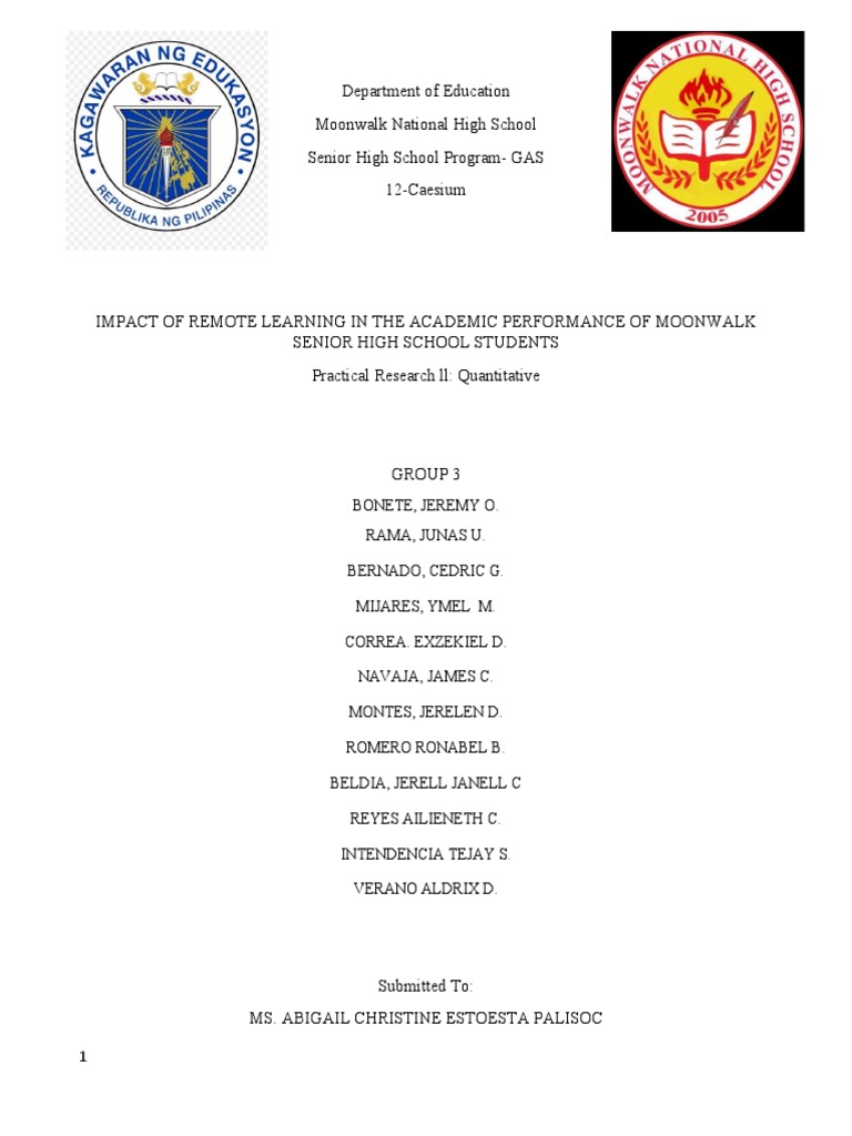 Newly Revised Research Paper | PDF | Distance Education | Learning