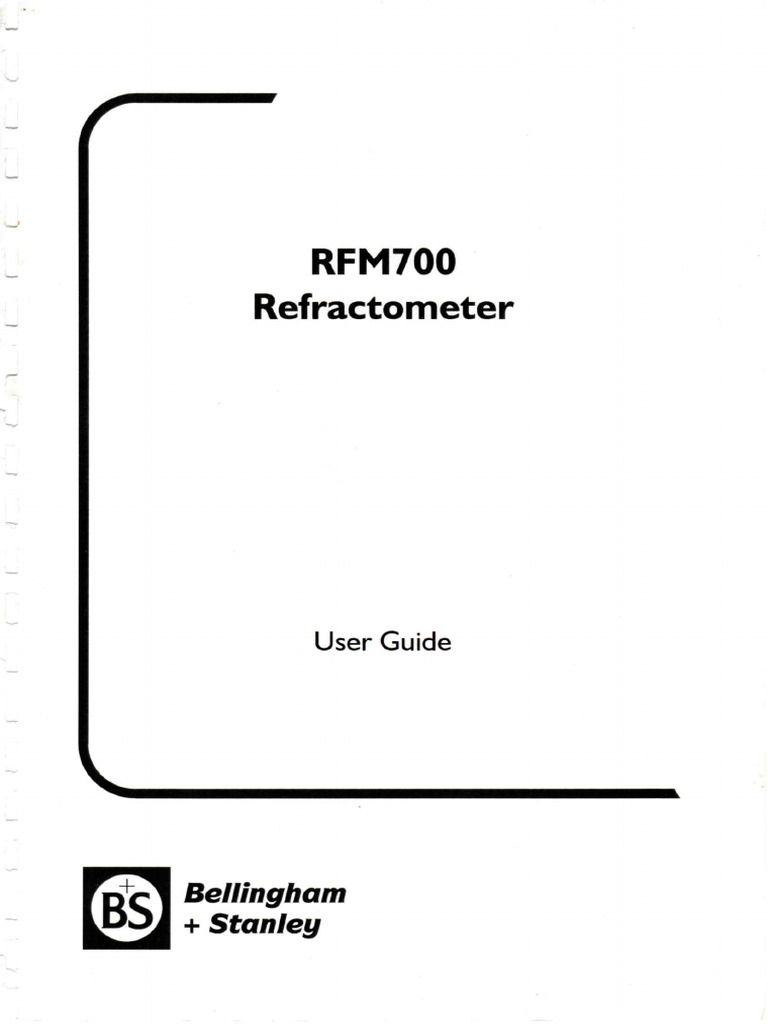 User Guide Rfm700 (English) 0170 | PDF