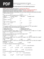 Math 9-1st Quarter Final Exam With TOS and Answer Key | PDF | Quadratic ...