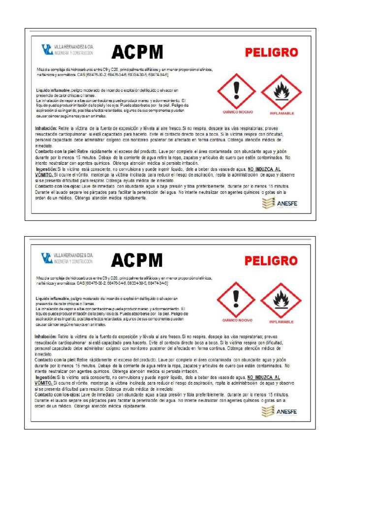 Rotulos Sustancias Quimicas | PDF