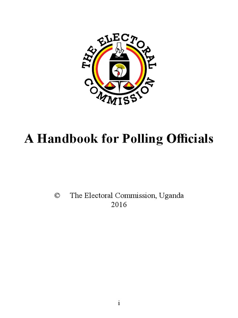 Polling Officials Handbook | PDF | Voting | Polling Place
