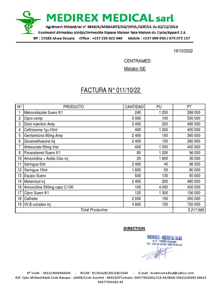 Factura Centramed | PDF